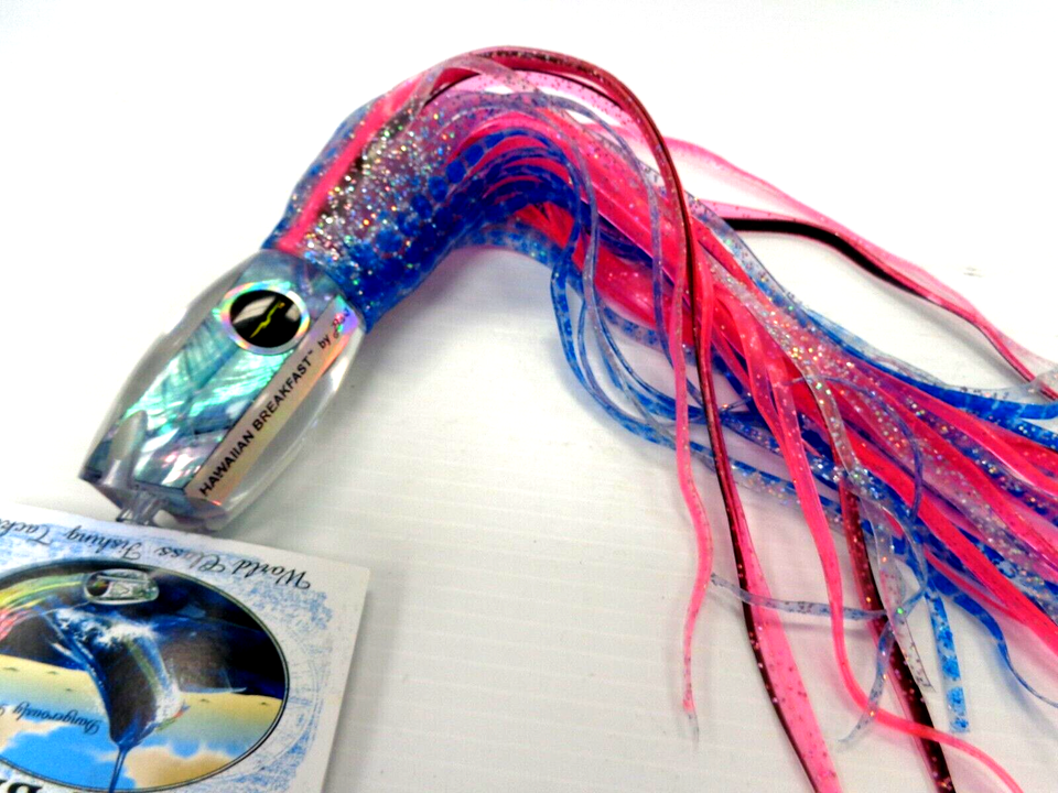 Black Bart Hawaiian Breakfast Trolling Lure Med-Heavy - PAUA HEAD/ PINK ...