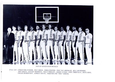 1968 1969 CINCINNATI ROYALS 8X10 TEAM PHOTO BASKETBALL NBA LUCAS ...