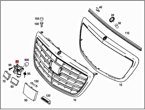 Genuine MERCEDES X222 S-CLASS W222 X222 Bracket 2227500214 | eBay