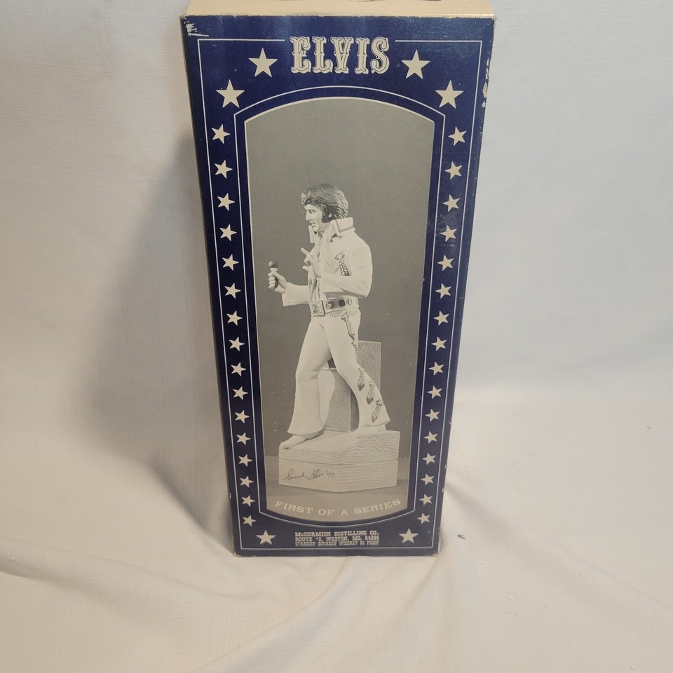 Elvis Presley 1977 McCormick Liquor Decanter with Music Box LOVE ME ...