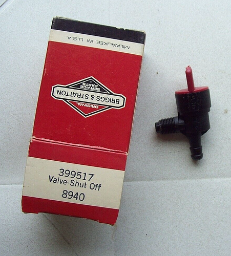 Briggs & Stratton ~ 399517 Shut Off Valve 698182 ~ MISSING PART ~ Free ...
