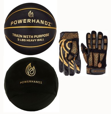 Powerhandz Weighted Anti-Grip Basketball Training Gloves Youth | eBay