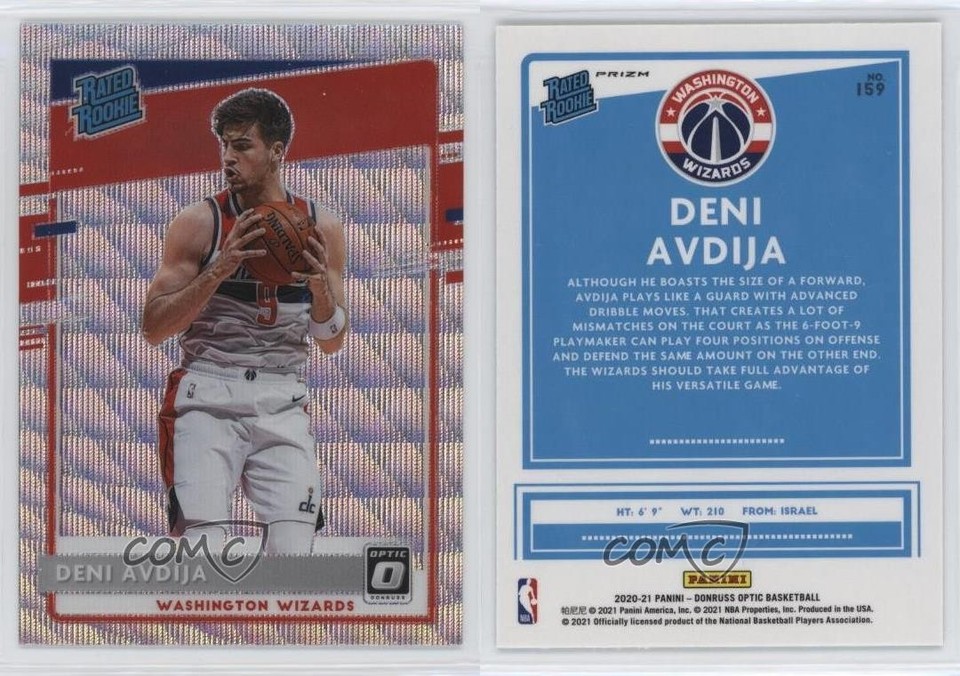 2020 Donruss Optic Rated Fanatics Box Set Wave Prizm Deni Avdija Rookie ...