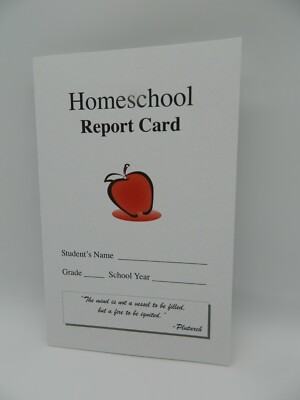 Homeschool Report Cards pk of 25 Elementary, use w. BJU, ABeka, Saxon ...
