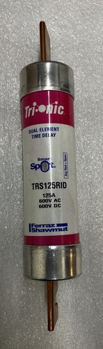 Ferraz Shawmut TRS125RID Tri-Onic Smart Spot Fuse 125 A 600V Class RK5 ...