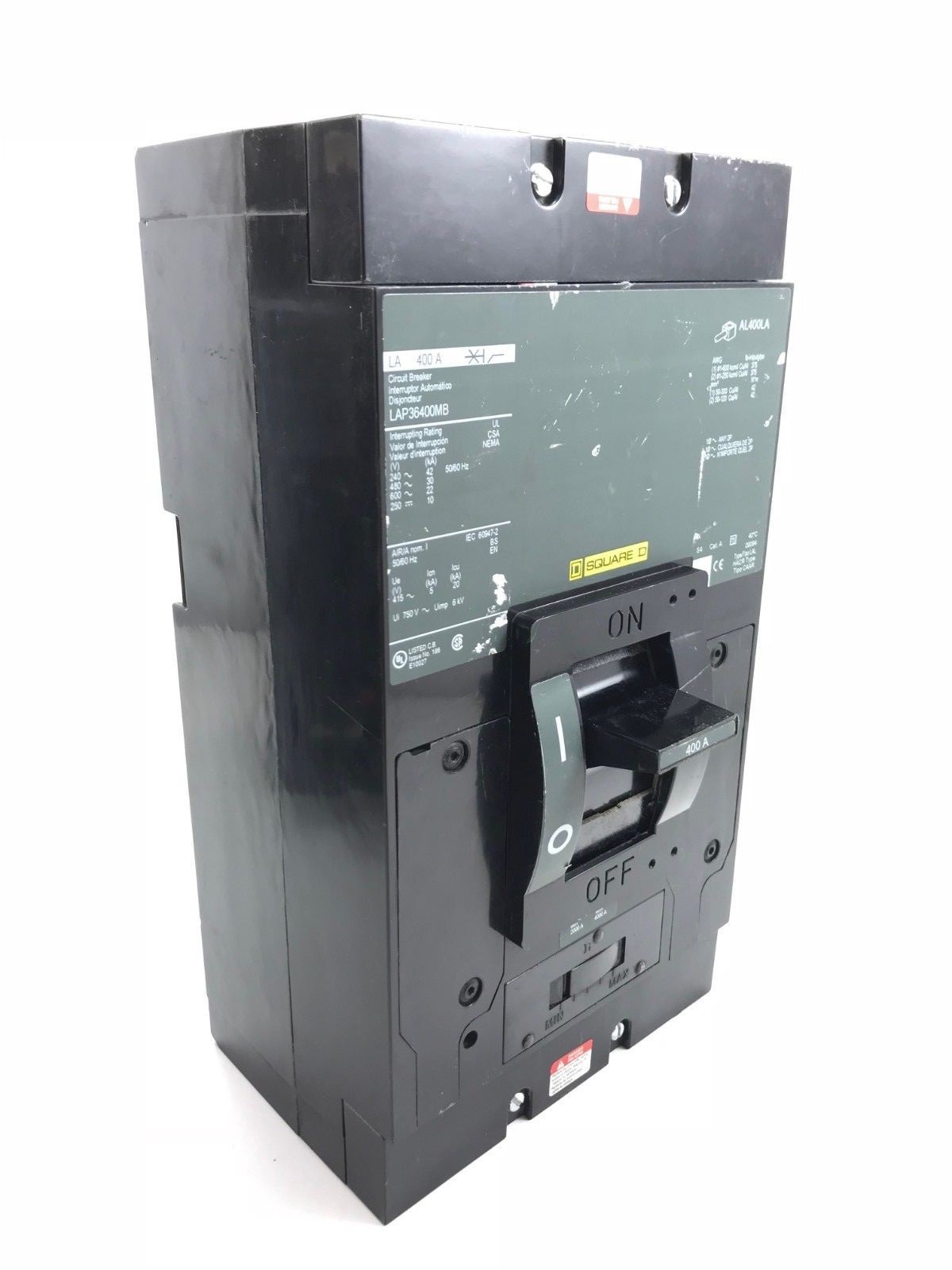 LAP36400MB Square D 400AMP 600V 3 Pole Feed Thru LAP36400 New ...