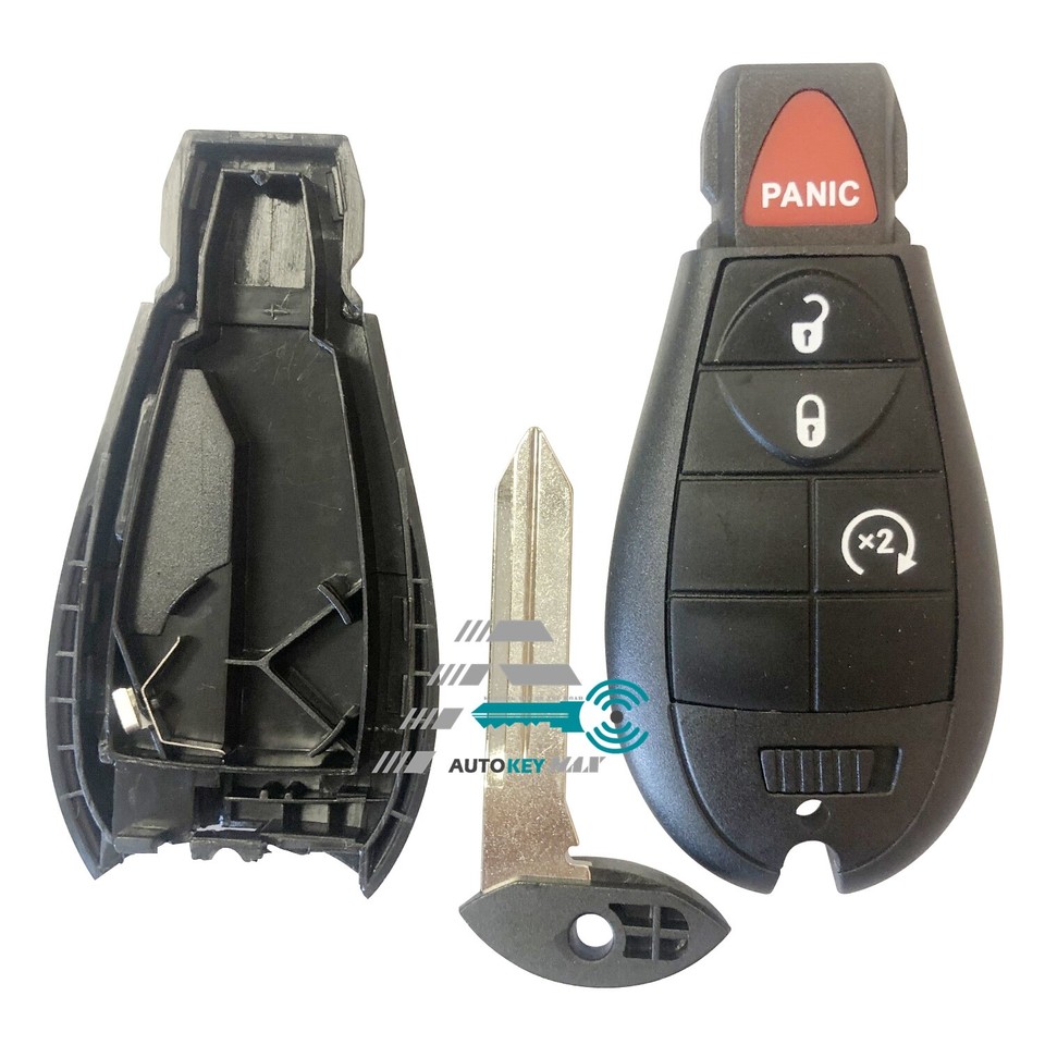 2 New Keyless Prox Fobik Remote Key Fob Shell Case 4 Bttn Pad For Mopar ...