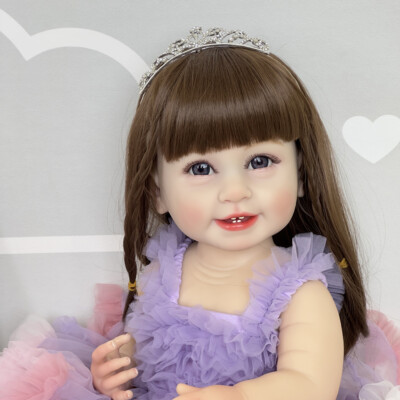 55cm Reborn Doll Full Body Waterproof Cute Newborn Toddler 22 inch Girl ...