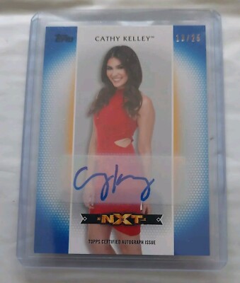 2017 Topps WWE NXT - Cathy Kelley Autograph 13/25 | eBay