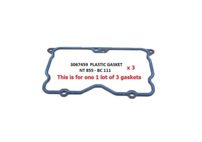 3067459 Pack of 3 GASKET ROCKER COVER (NYLON) For Cummins Big Cam ...