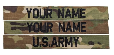 3 Piece OCP Multicam (Scorpion) ARMY Name Tapes **(SEW-ON)** | eBay UK