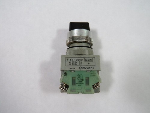 Izumi ASW220 Selector Switch 125-300VAC 3-5A 2NO 2-Position USED | eBay
