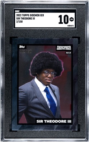 SIR THEODORE III Sidemen SGC 10 #2 /150 Topps 2022 XIX aka KSI | eBay