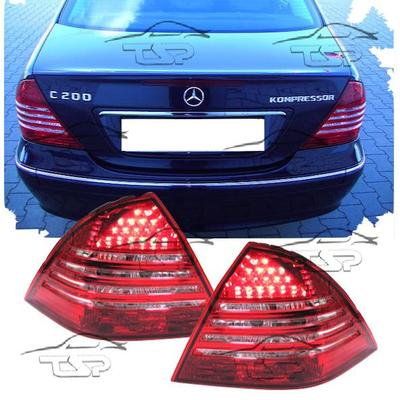 REAR TAIL LED LIGHT RED-CLEAR FOR MERCEDES CLASS C W203 04-07 SALOON ...