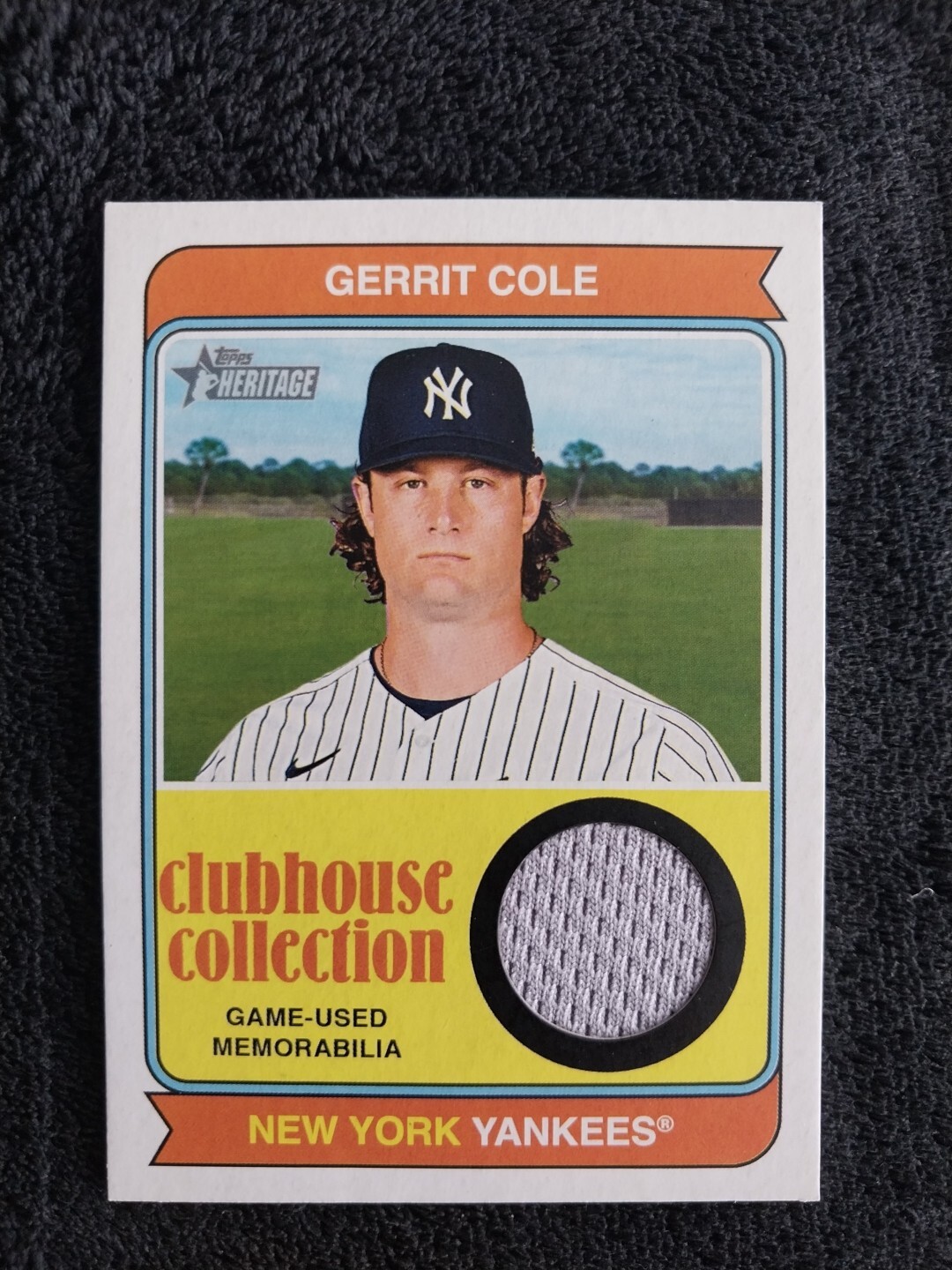 2023 Topps Heritage Clubhouse Collection Gerrit Cole #CCR-GC Patch | eBay