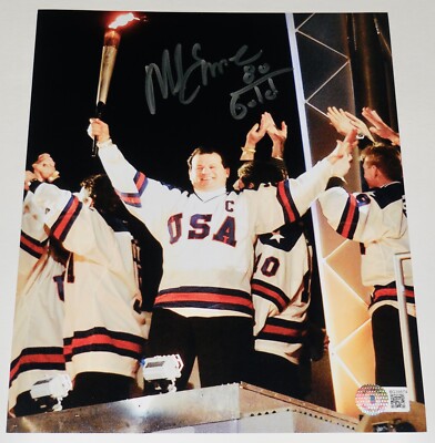 MIKE ERUZIONE AUTOGRAPHED 8X10 COLOR PHOTO (1980 USA OLYMPICS ...