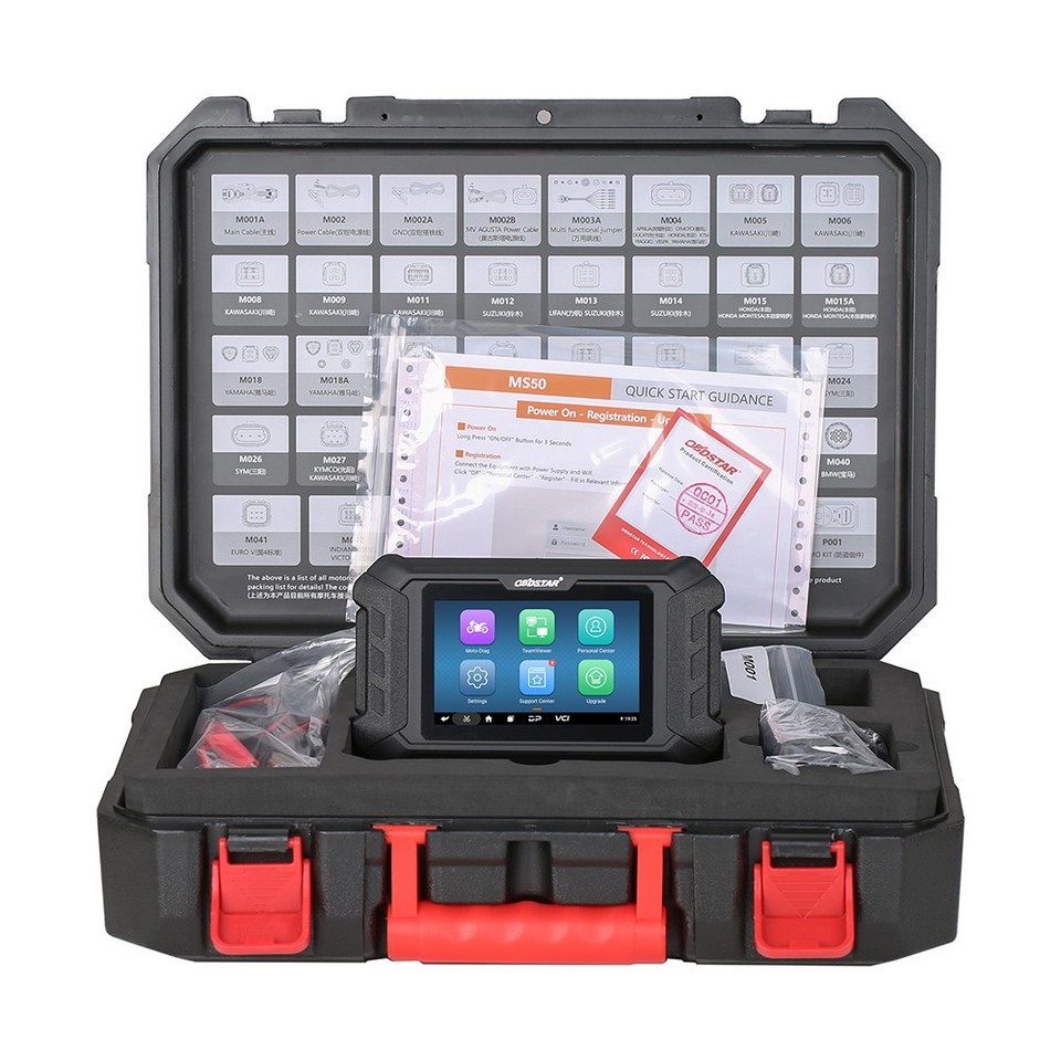 OBDSTAR MS50 STD Motorcycle Diagnostic OBD2 Scan Code Reader Coding ...