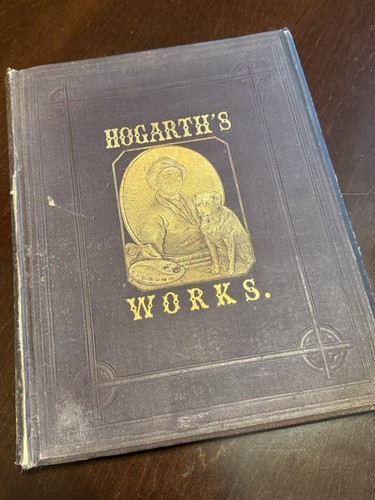 Large Antique Book Hogarth's Works 62 Prints Plates & Illustrations | eBay