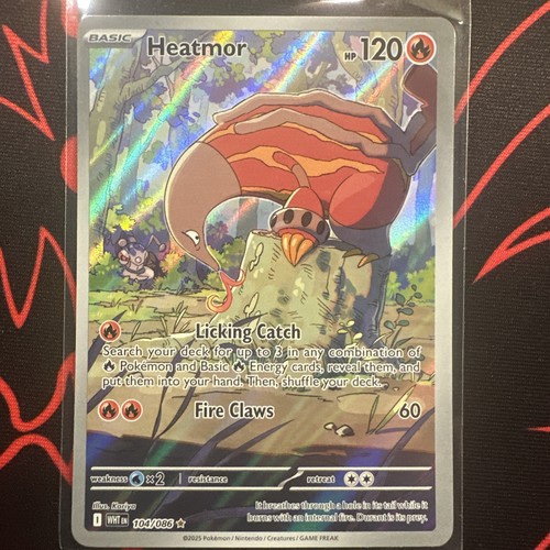 Lot of 5 White Flare IR Pokemon Cards: Heatmor, Mienfoo, Swanna ...