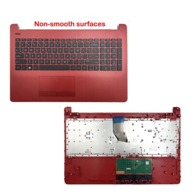 New For HP 15-BS 15T-BS 15-BW Palmrest Keyboard Touchpad Red Matte ...