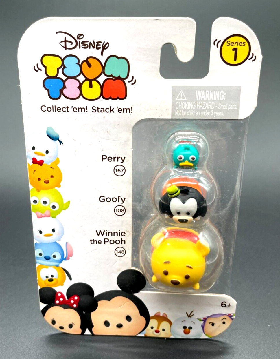 Disney Tsum Tsum 3 pack Series 1 Perry Goofy Winnie The Pooh | eBay