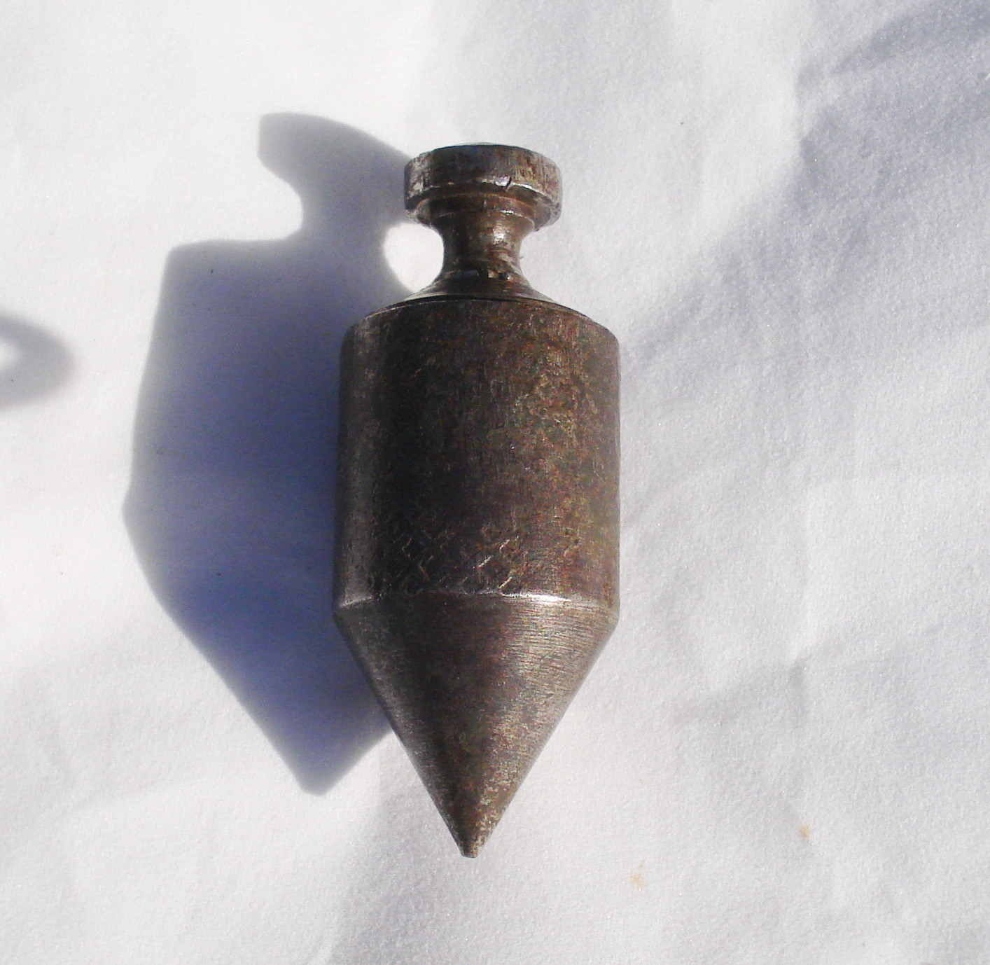 ANTIQUE PLUMB BOB SOLID IRON (ph2) | eBay