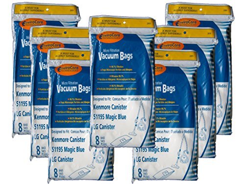 56 Kenmore Type M Sears 51195 Magic Blue LG Vacuum Bags, Ultracare ...