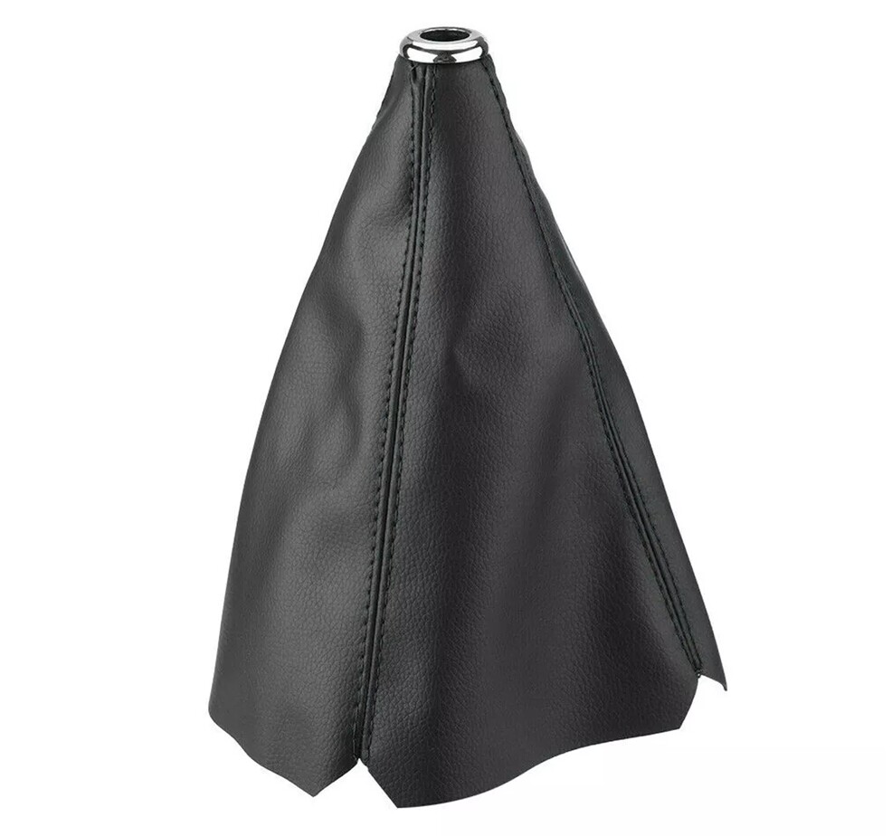 1*Black Leather Gear Stick Shift Knob Cover Boot Gaiter For Universal ...