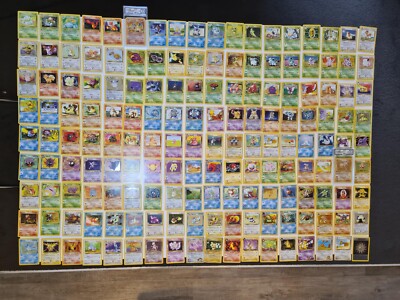 Complete set of Original Pokemon cards 150/150 all holos inc. 13 1st ...