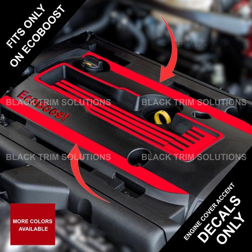 Fits 2015-2023 MUSTANG EcoBoost Intake Engine Cover Decals Vinyl Accent ...