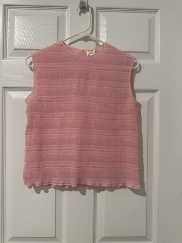 St. Michael Vintage 60s Georgette Terylene Pink Pleated Delicate ...