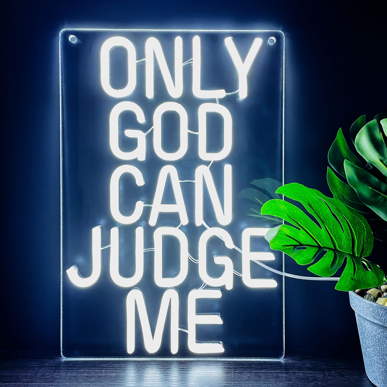 Only God Can Judge Me Wallpaper Blue