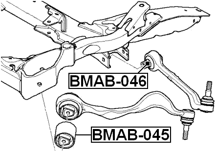 Front Rod Bushing Fits Bmw 31126765597, 31126770849, 31126770850 ...
