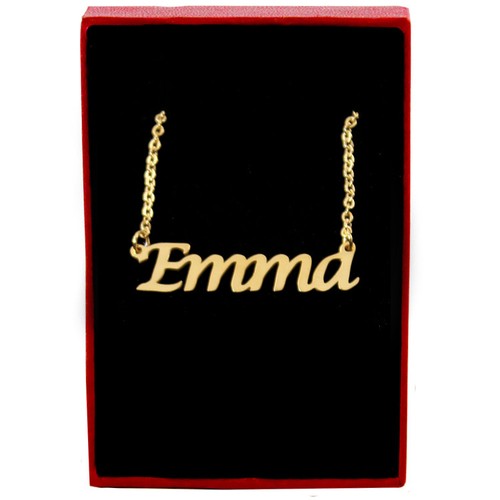 Emma - Gold Name Necklace - Personalized Jewellery - Appreciation ...