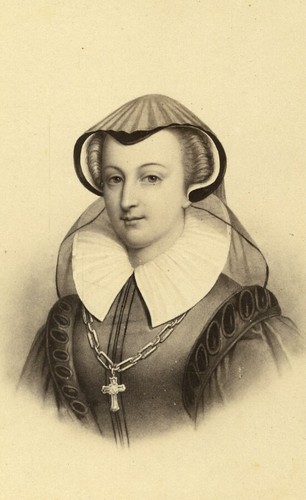 France Paris Marie Stuart Queen of Scots Portrait Old CDV photo ...