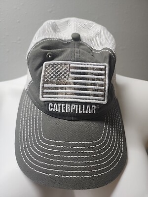 Caterpillar CAT Equipment USA Flag Mesh Cap/Hat | eBay