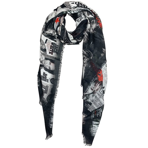 Blue Pacific Micromodal Wool Vintage Rockstar Tapestry Scarf | eBay