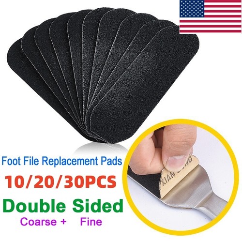 1-30Pcs Replacement Pad For Stainless-Steel Foot Files Pedicure Callus ...