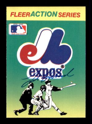 1990 Fleer Team Logo Stickers - Luke Lockwood - On Card Autograph | eBay