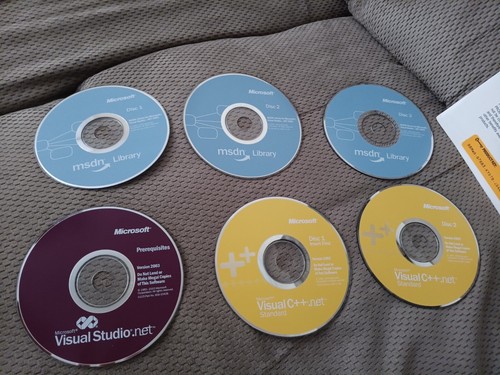 Microsoft Visual Studio.net 2003 Academic 6-Disc Set with Product Key ...