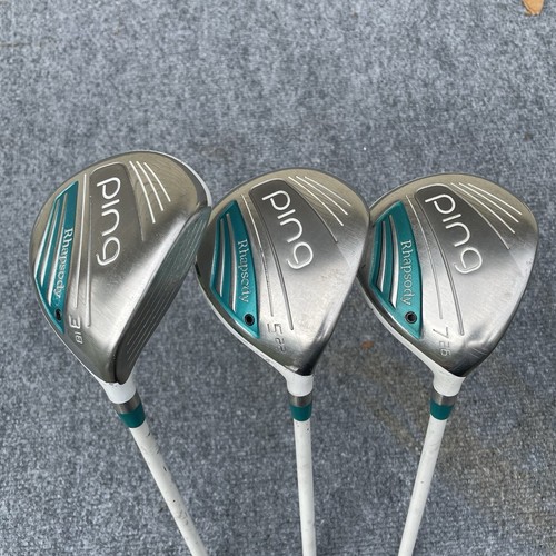 Ping 2015 Rhapsody Wood Set 3 5 7 | 18° 22° 26° ULT220 Lite Ladies ...