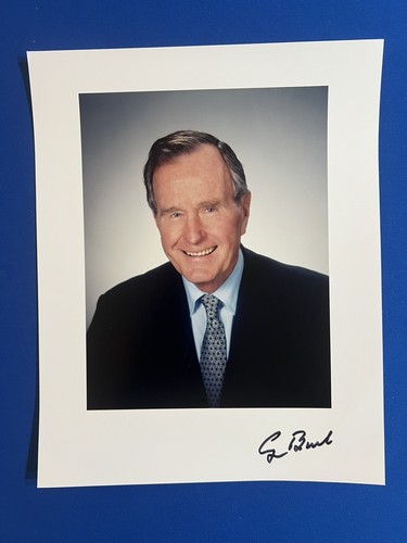 George Bush United States Original Signed Autograph 8x10 Photo With No ...