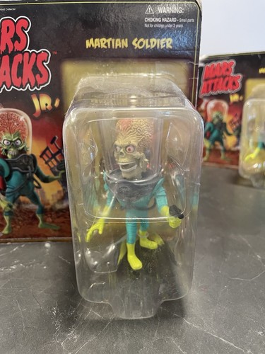 Mars Attacks Jr Martian Soldier Topps 2014 Figure Sealed Opened Mouth ...