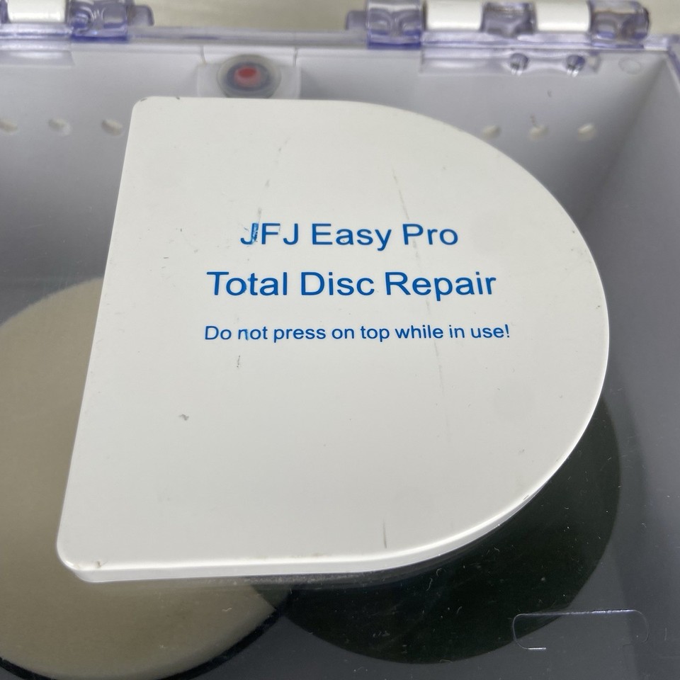 JFJ Easy Pro Disc Cleaning & Repair Machine CD DVD Blu-Ray Game Disc ...