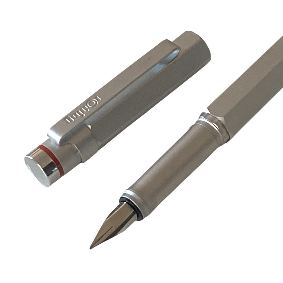 VINTAGE ROTRING NEWTON HEXAGONAL FOUNTAIN PEN; M NIB | eBay