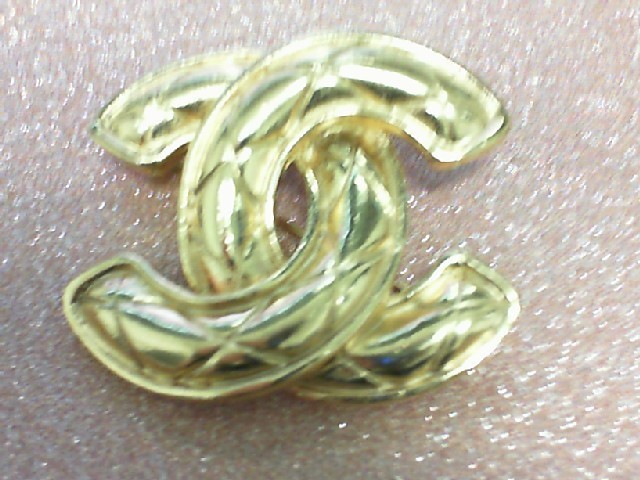 CHANEL VINTAGE METELASSE COCO MARK PIN AND BROOCH WIT… - Gem