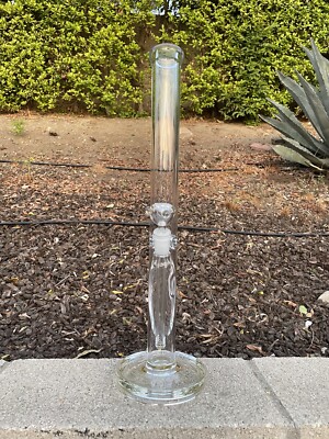20 inch Straight Glass 44mm . Thick Water Pipe Bong Clear | eBay