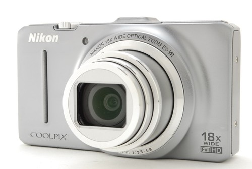[N MINT] Nikon COOLPIX S9300 Silver Digital Camera 16.0MP 18x Optical ...