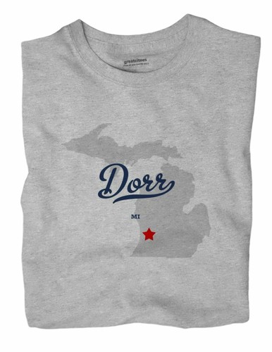 Dorr Michigan MI T-Shirt MAP | eBay