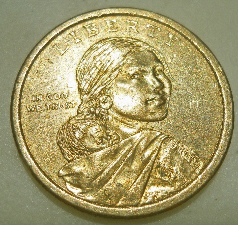 Rare SACAGAWEA $1 dollar Native American coin error no date no mint ...